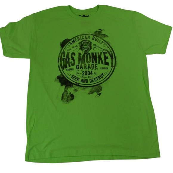 Gas Monkey | Shirts | Gas Monkey Garage Mens American Built Seek ...